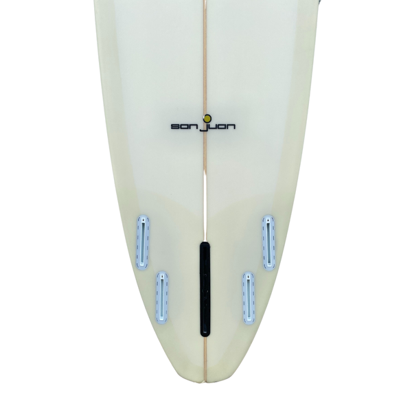 SAN JUAN OUTLAW 8'6" SAND CUT LAP TINT 5 FIN SET UP DIAMOND TAIL ...