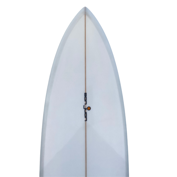 SAN JUAN TWIN PIN 6'8" MID TWIN GREY CUT LAP TINT WET RUB 6MM PLY PIN ...