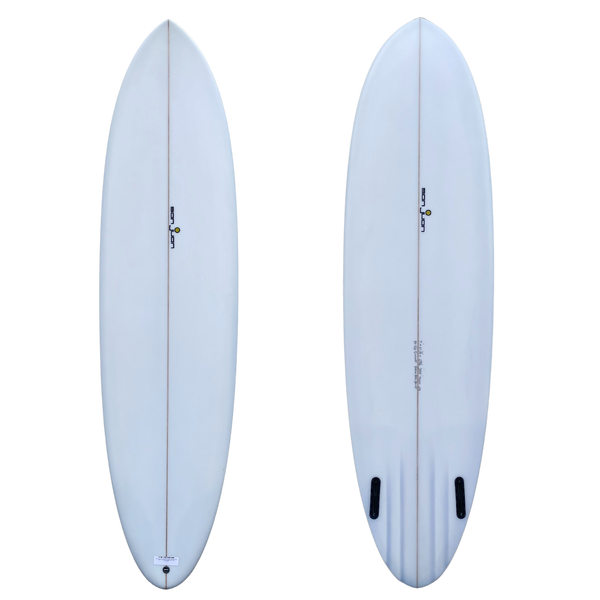 SAN JUAN TWIN PIN MID 7'5 CLEAR TINT WET RUB 6MM PLY PIN TAIL CHANNEL ...
